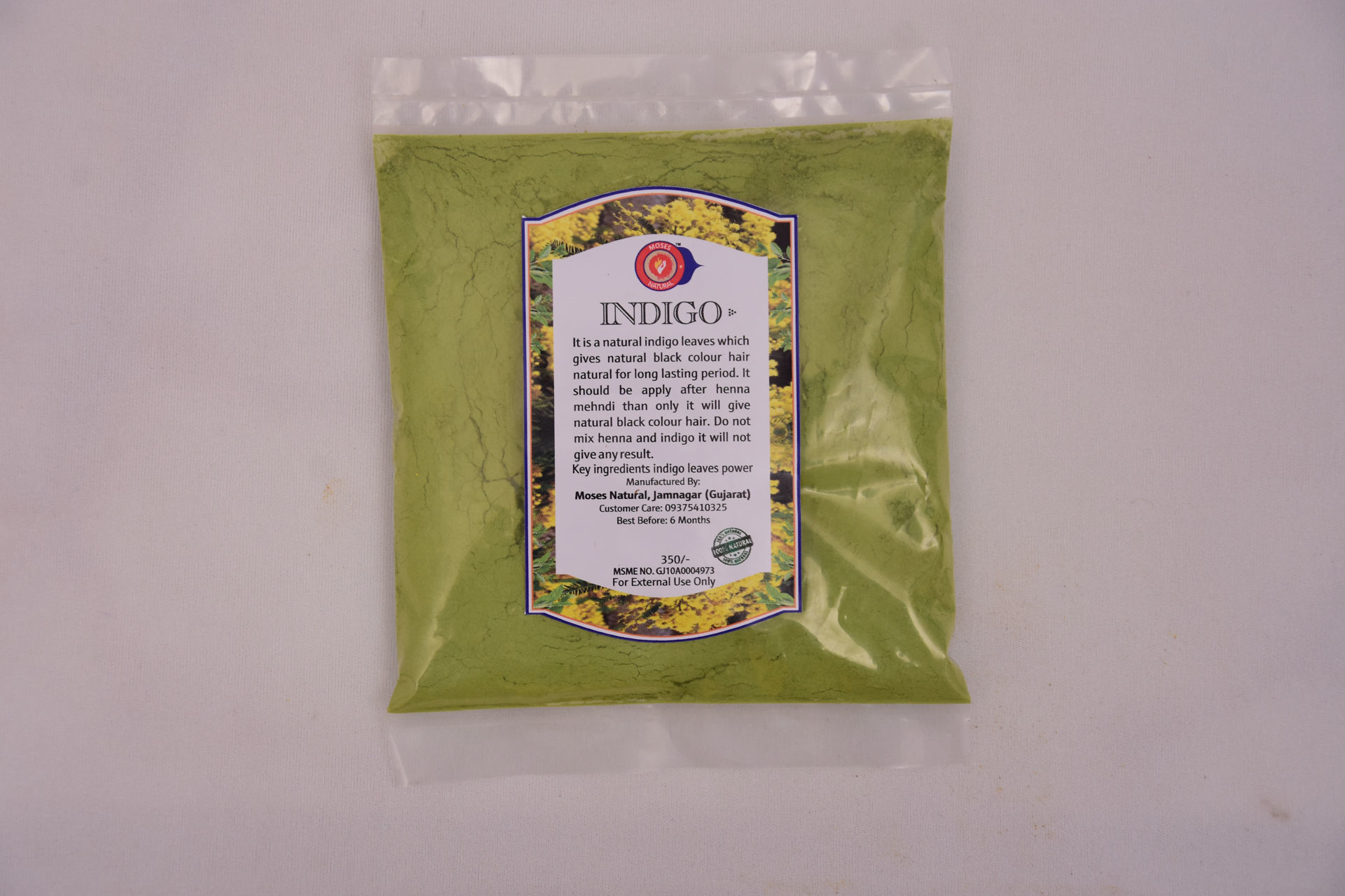 INDIGO HAIR COLORANT (Black) | Wecomart - Buy Authentic Indian ...