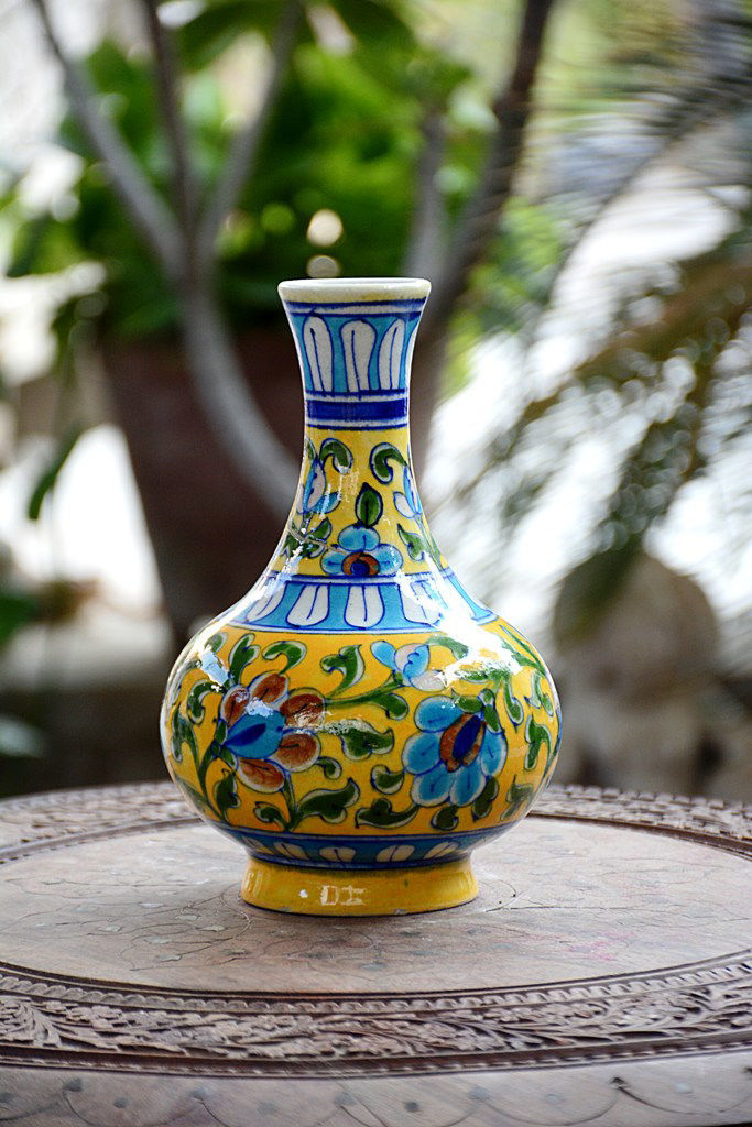 Floral Surahi Vase - Set of 1 (Available in 3 Designs) | Wecomart - Buy ...