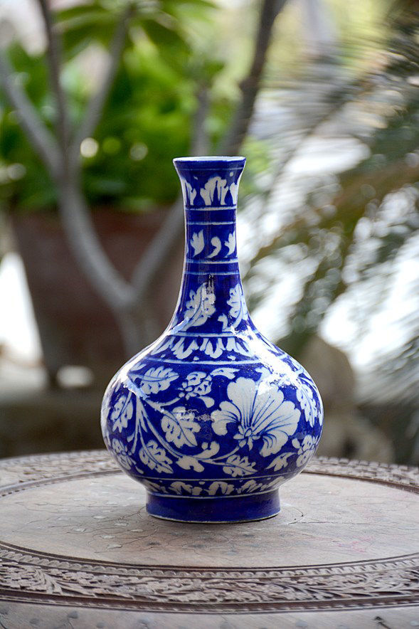 Floral Surahi Vase - Set of 1 (Available in 3 Designs) | Wecomart - Buy ...