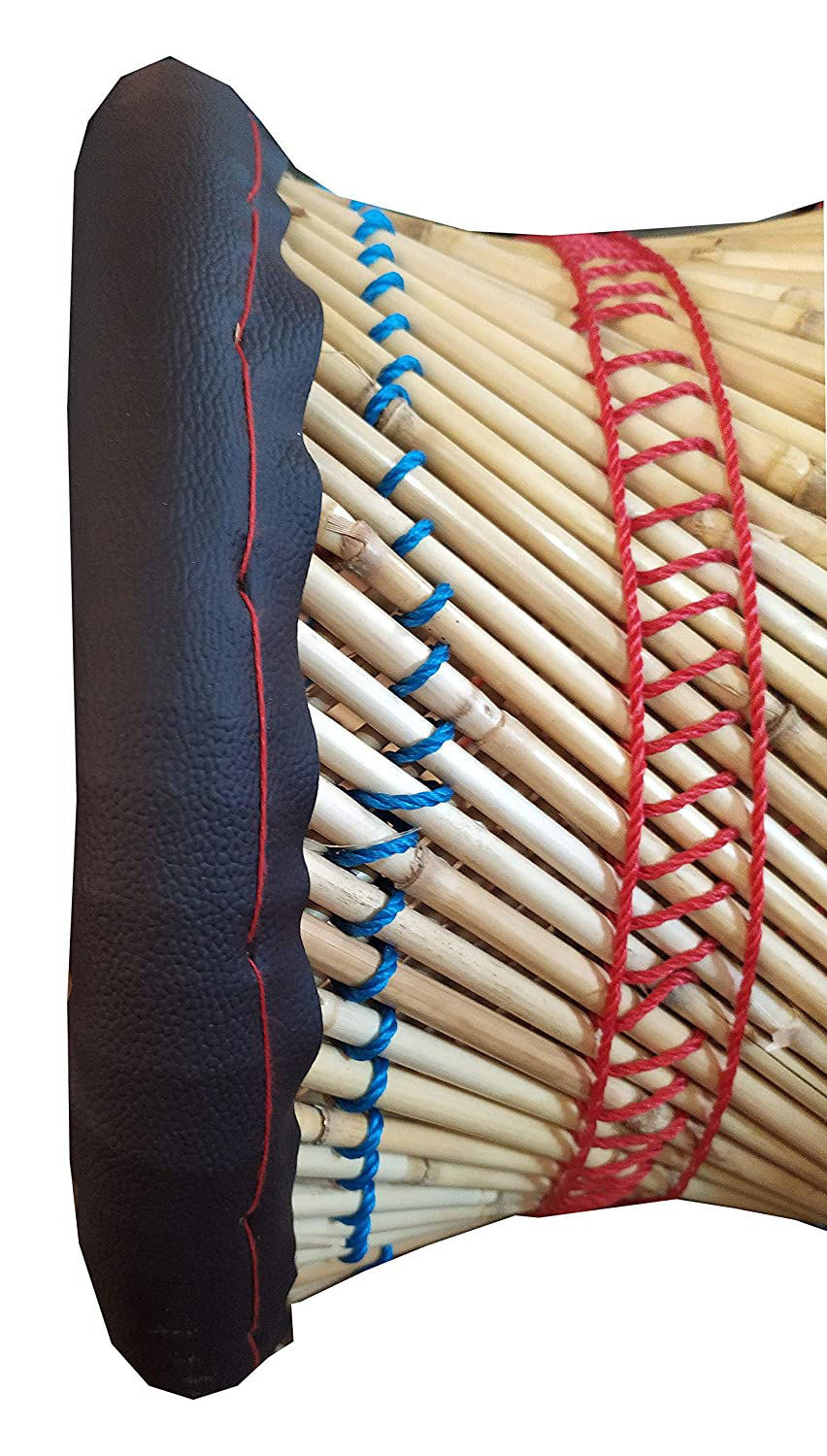 Bamboo Blue & Red Mudda Rajasthani Chair | Wecomart - Buy Authentic ...