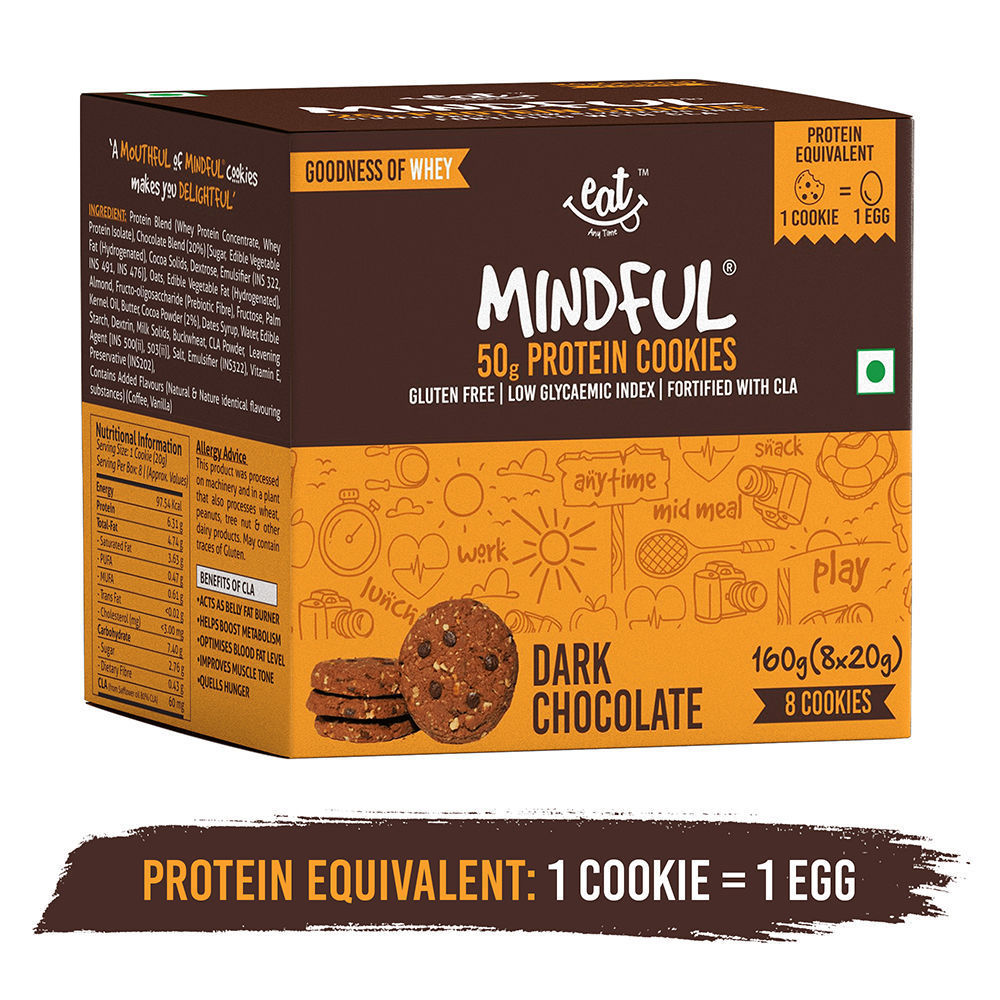 Dark Chocolate Protein Cookies (Pack of 8) | Wecomart - Buy Authentic ...