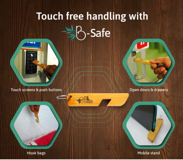 Bamboo B-Safe Key | Wecomart - Buy Authentic Indian Handicrafts Online