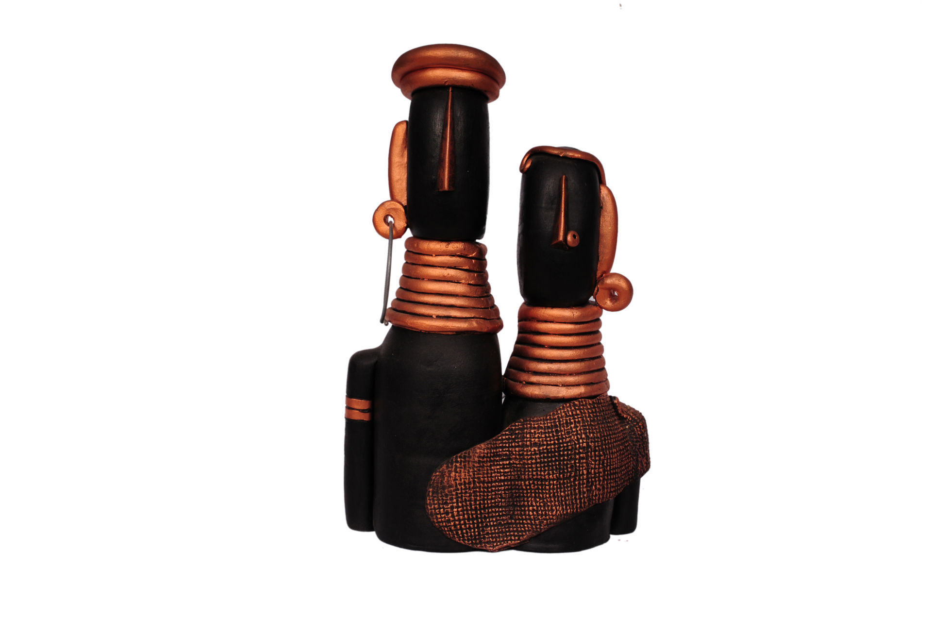 Terracotta Copper Couple Doll | Wecomart - Buy Authentic Indian ...