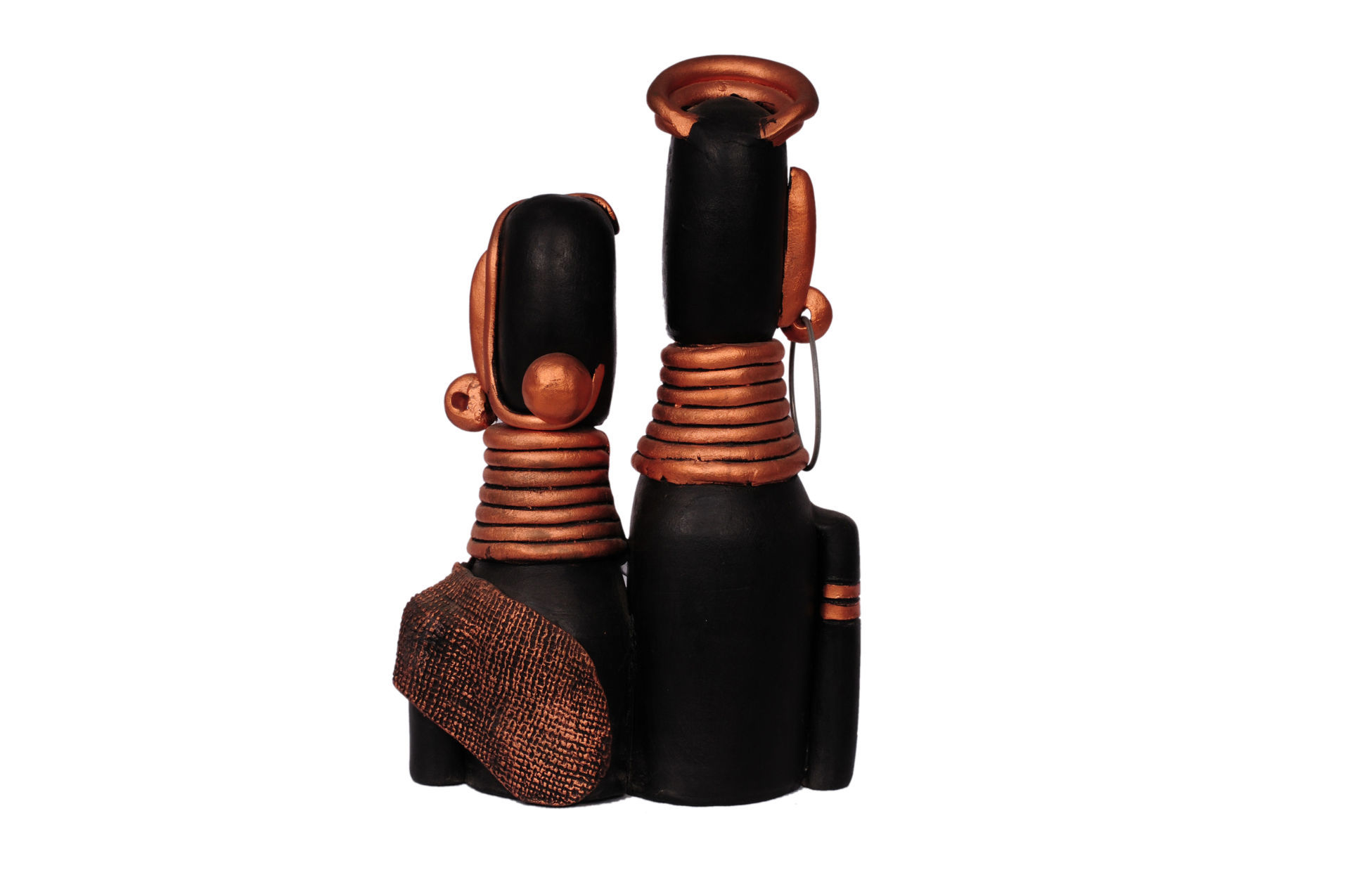 Terracotta Copper Couple Doll | Wecomart - Buy Authentic Indian ...