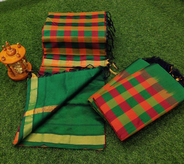 Silk Checks Model Sarees | Wecomart - Buy Authentic Indian Handicrafts ...