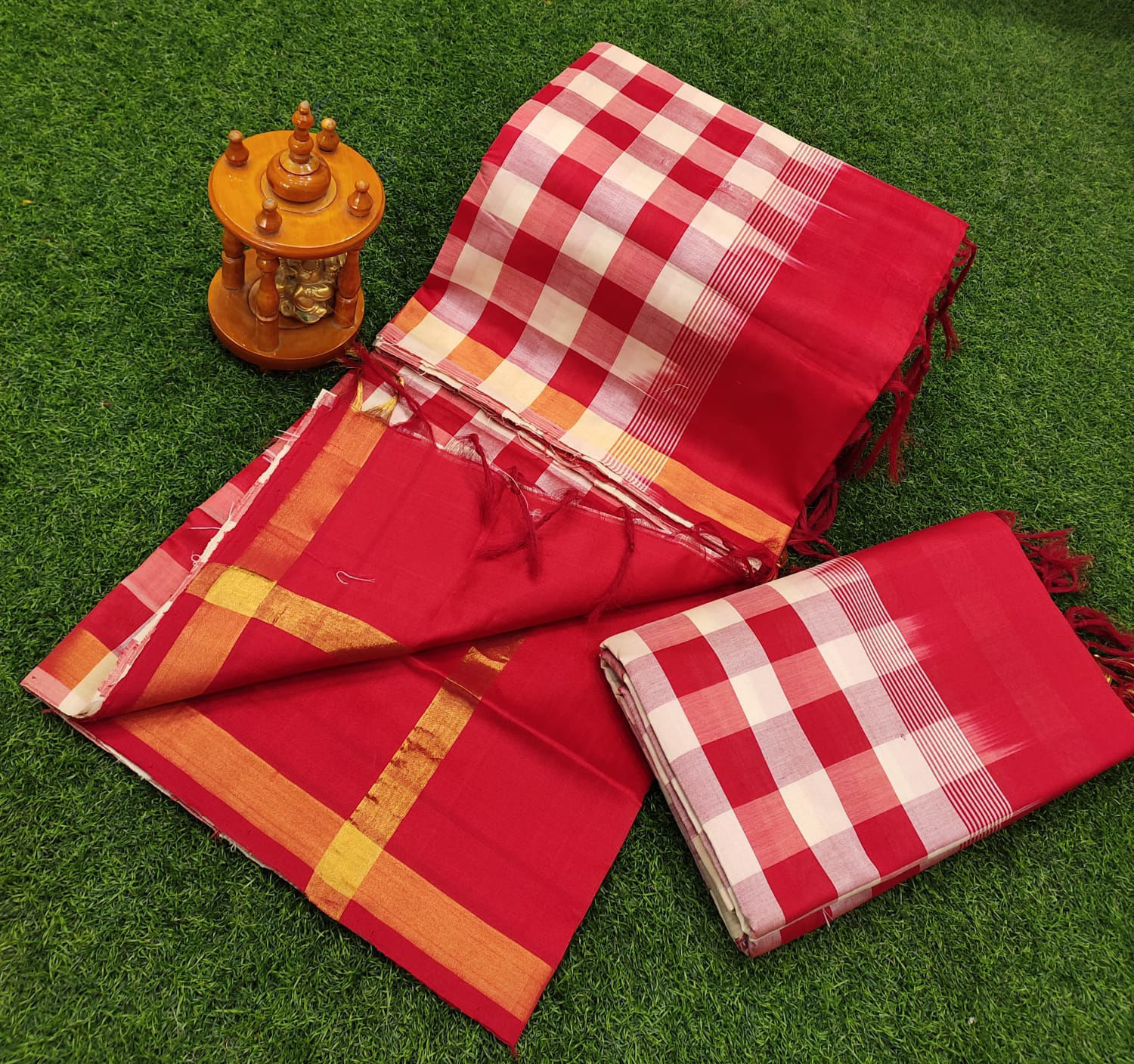 Silk Checks Model Sarees | Wecomart - Buy Authentic Indian Handicrafts ...