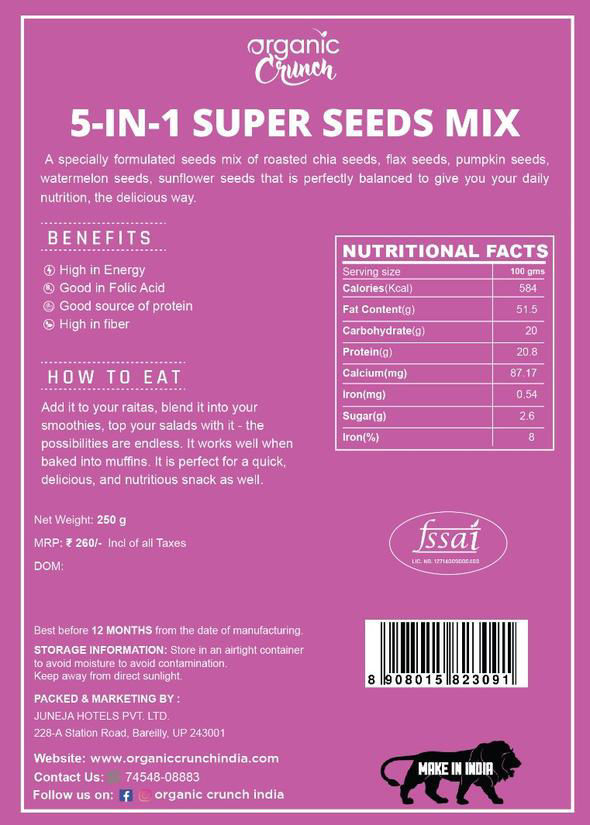 5-in-1 Super Seeds Mix | Wecomart - Buy Authentic Indian Handicrafts Online
