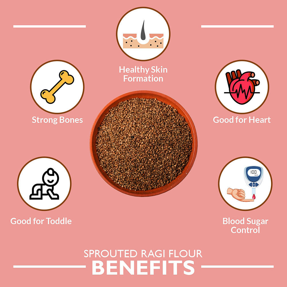 Sprouted Ragi Flour | Wecomart - Buy Authentic Indian Handicrafts Online